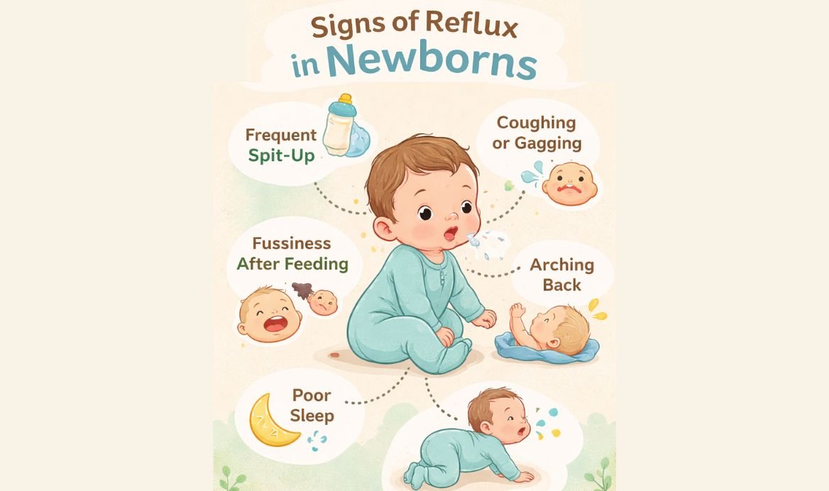 Signs of Reflux in Your Newborn:Why Your Baby Spits Up Often