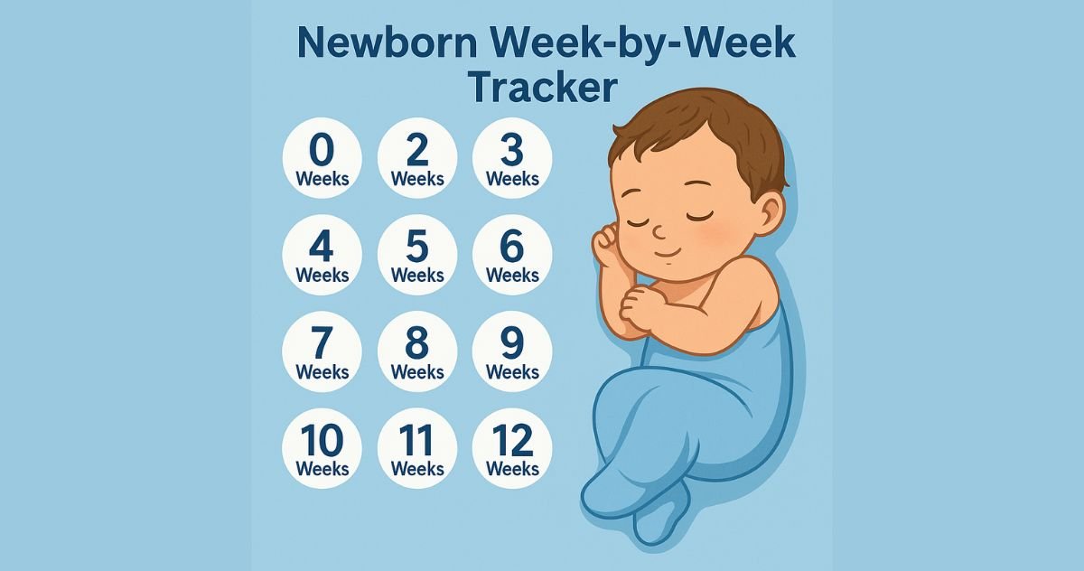 Newborn Week-by-Week Tracker for 0 to 12 Week Baby Growth