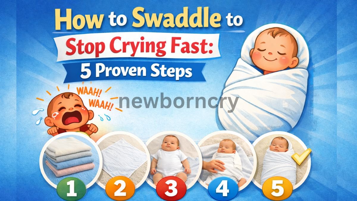 How to Swaddle to Stop Crying Fast: 5 Proven Steps