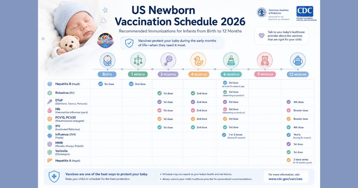 US Newborn Vaccination Schedule 2026: AAP Guidelines